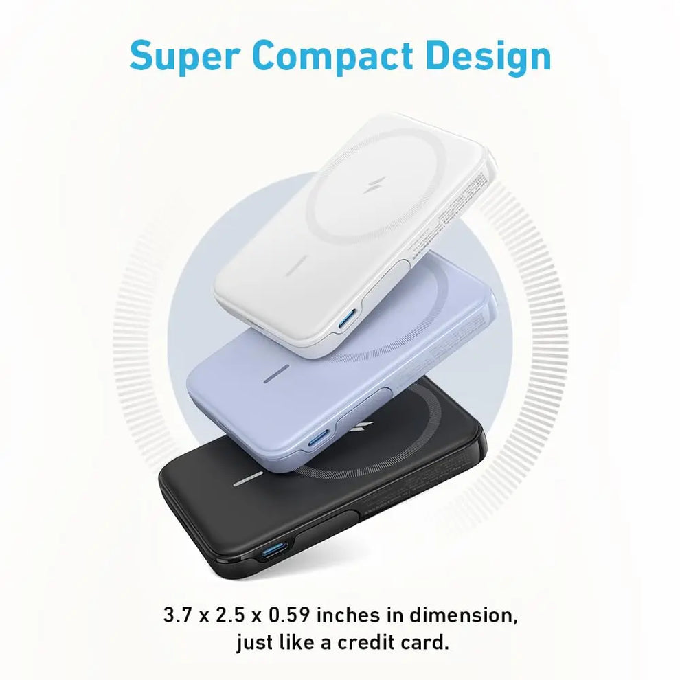 Anker Power Bank 322 MagGo 5000mAh MagSafe Battery Portable Charger